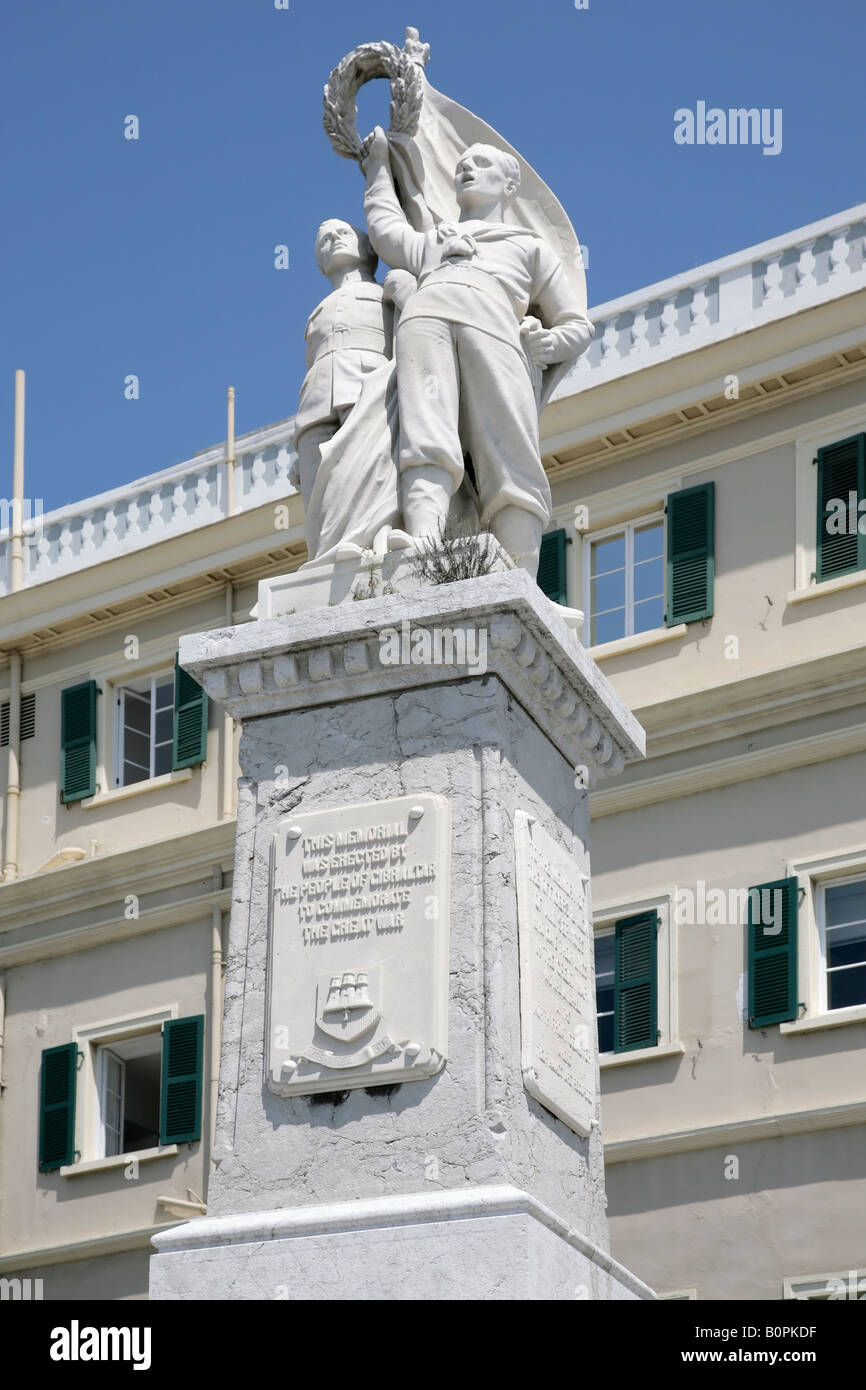 Gibraltar s commemorative monument to the Great War Stock Photo - Alamy