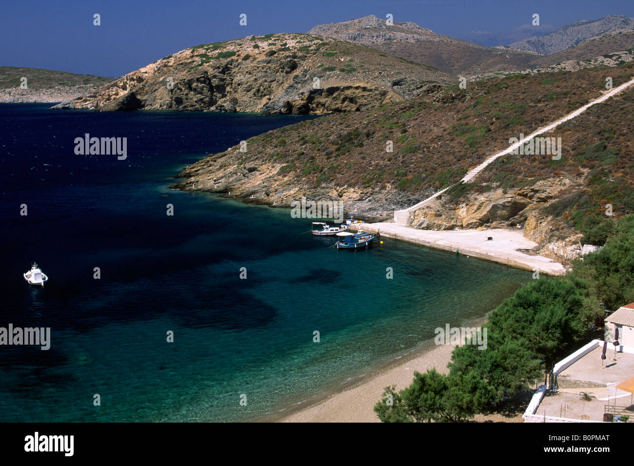 Greece, Northeastern Aegean Islands, Fourni, Kampi bay Stock Photo - Alamy