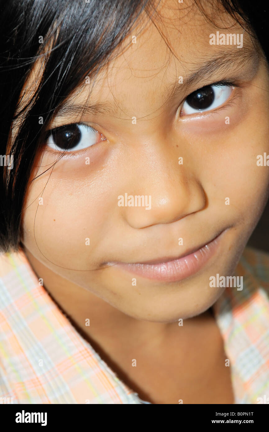 Asian thai girl face smile hi-res stock photography and images - Alamy
