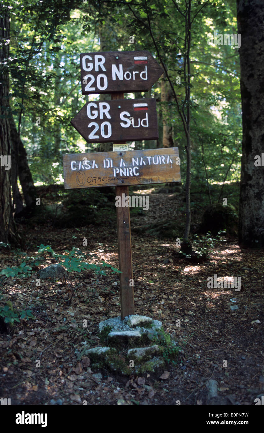 chemins de grandes randonnees sur le GR 20 Stock Photo - Alamy