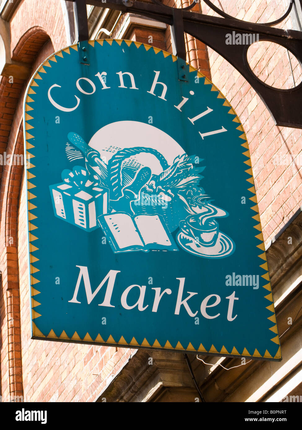 Cornhill indoor Market signage in Lincoln city centre England UK Stock ...