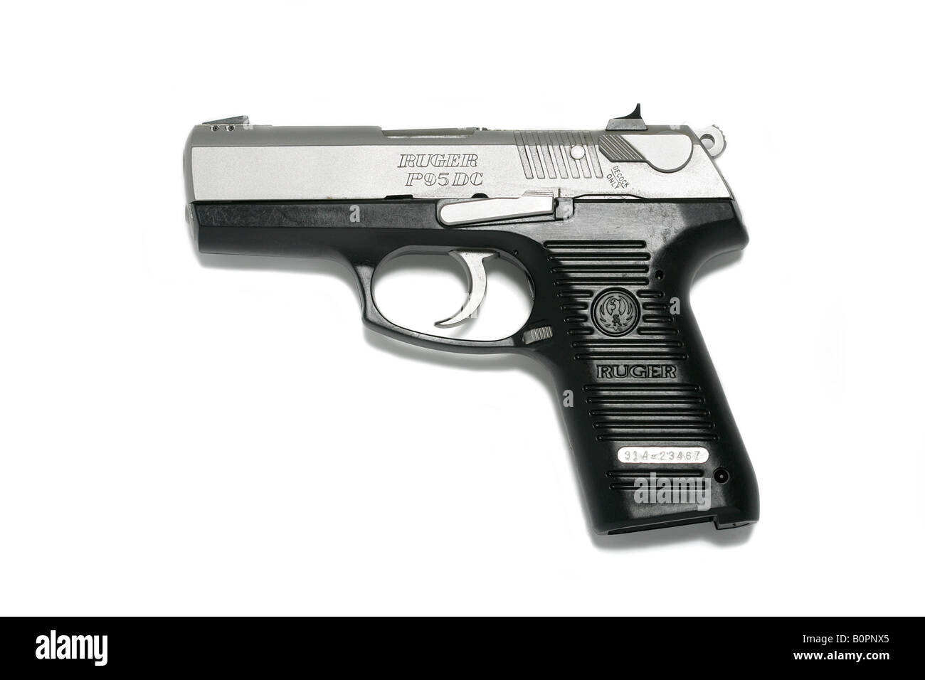 Ruger P 95 DC Handgun hand gun pistol Stock Photo - Alamy