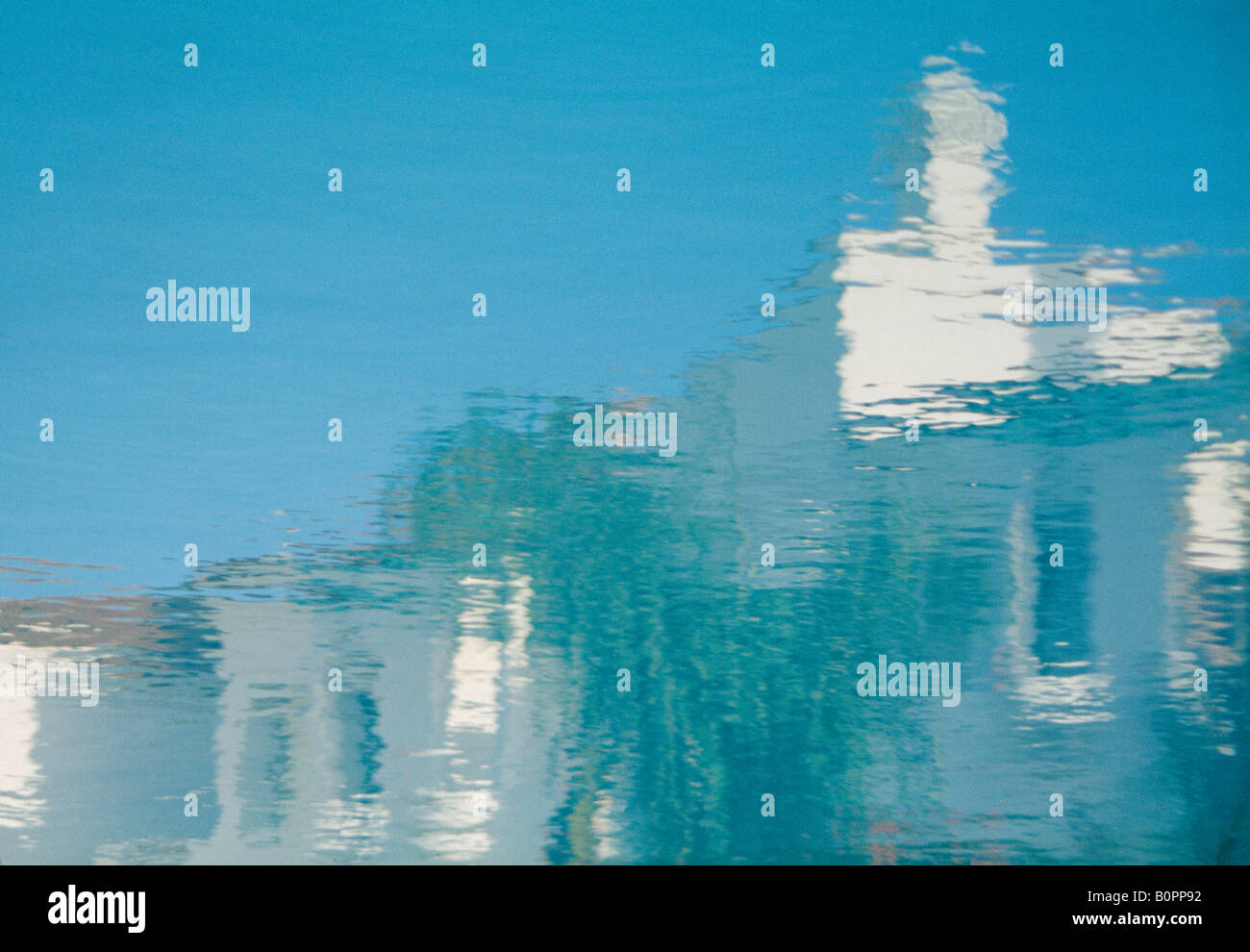 Turned over reflection on water Stock Photo - Alamy