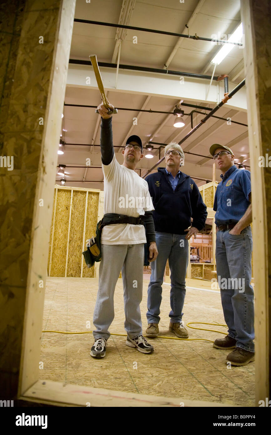 Carpenters Apprentice Training Center Stock Photo - Alamy