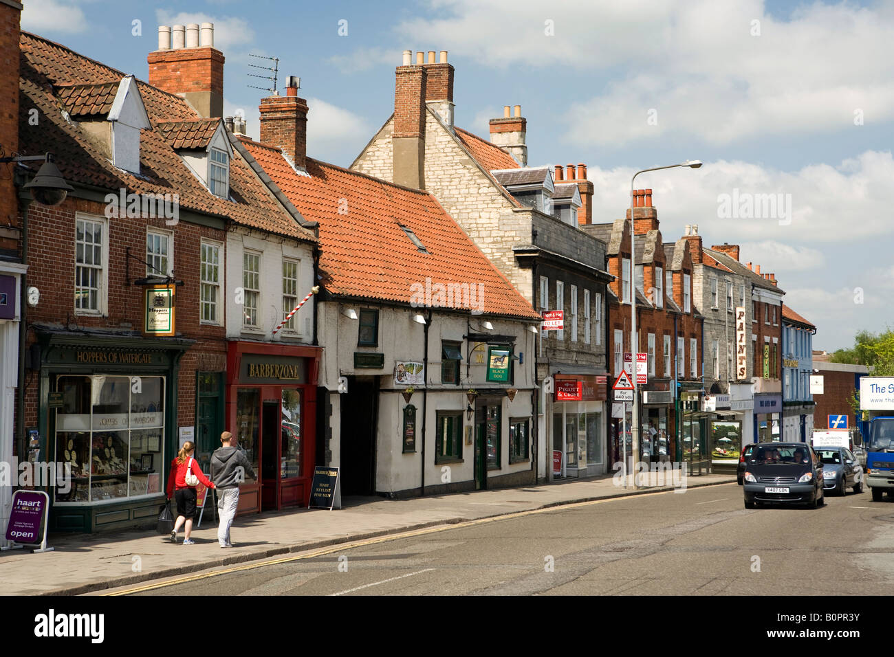 UK England Lincolnshire Grantham Watergate small independent shops just ...