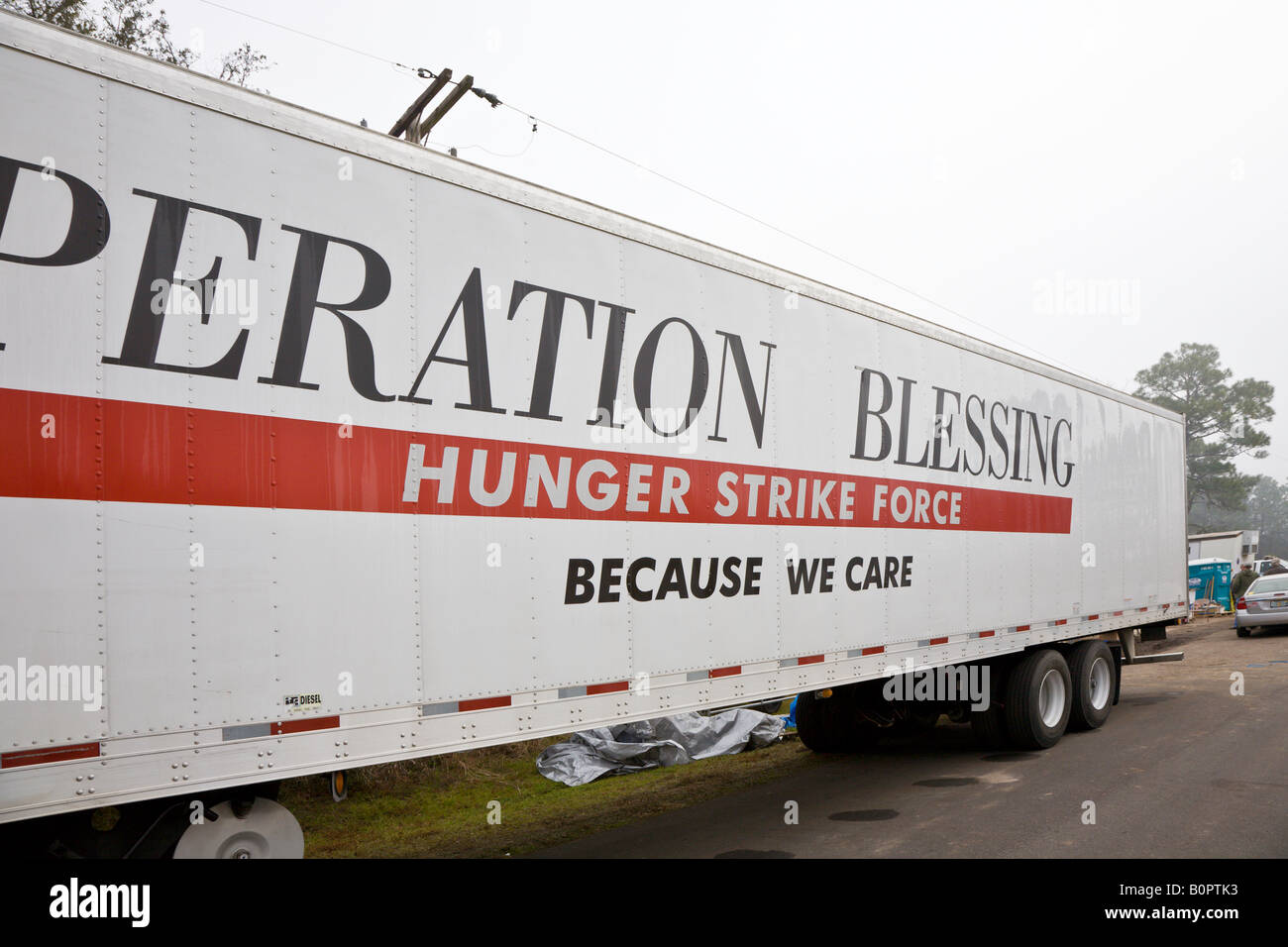 Trailer from Operation Blessing brings food to tornado victims and ...