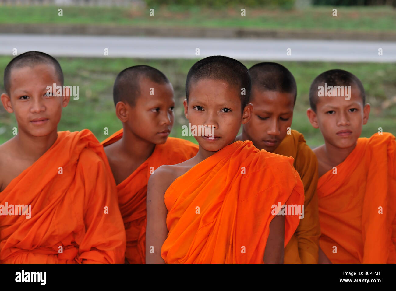 Novice thai buddhist monks hi-res stock photography and images - Alamy