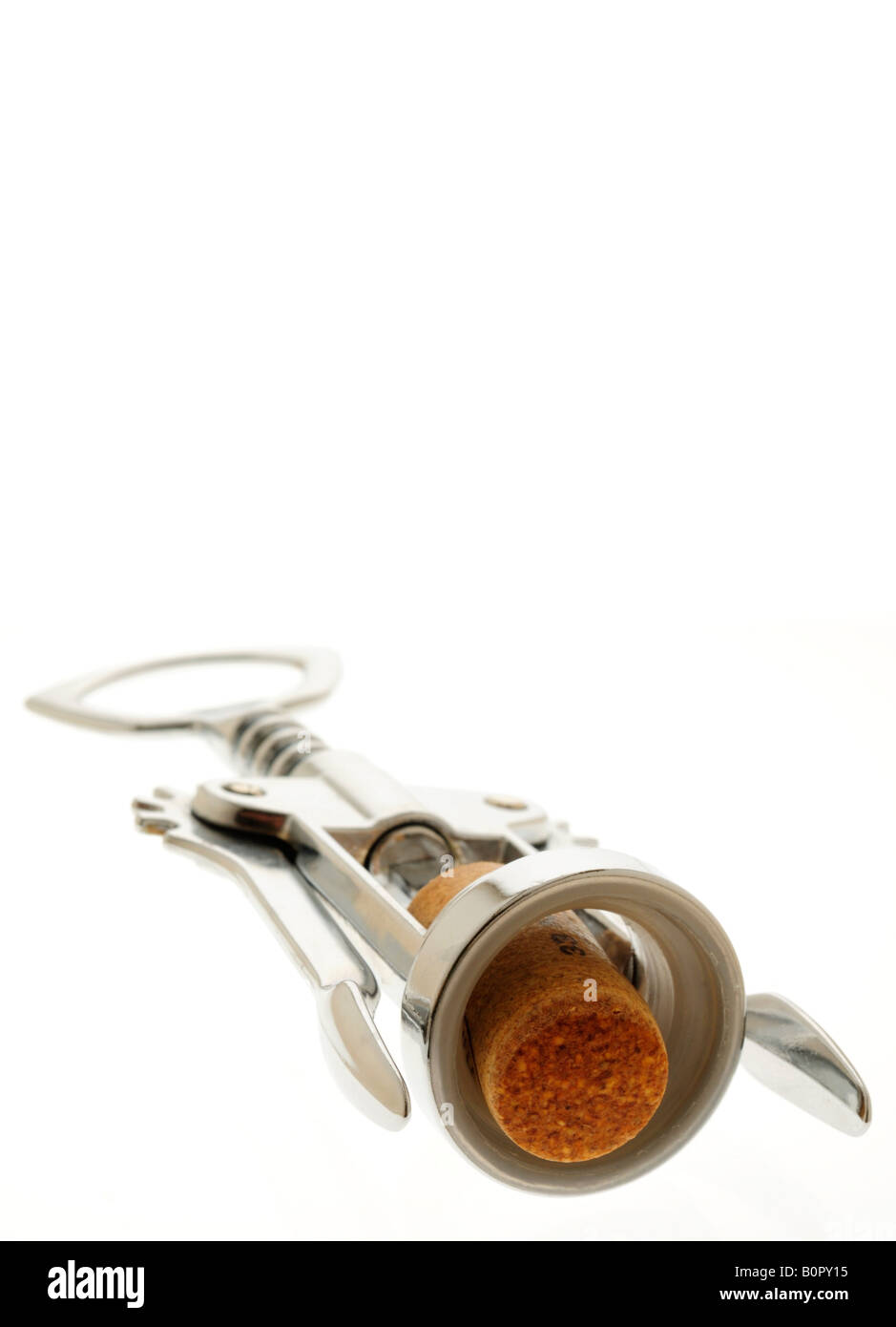 Corkscrew with Cork Stock Photo - Alamy