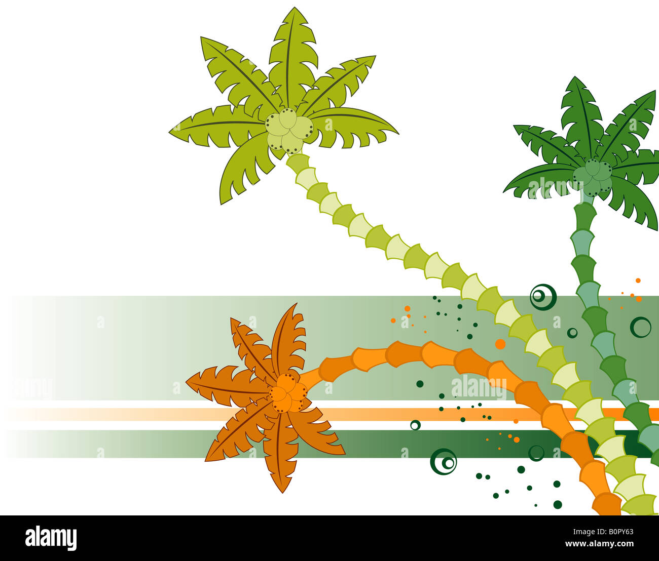 Summer background with palm tree Stock Photo - Alamy