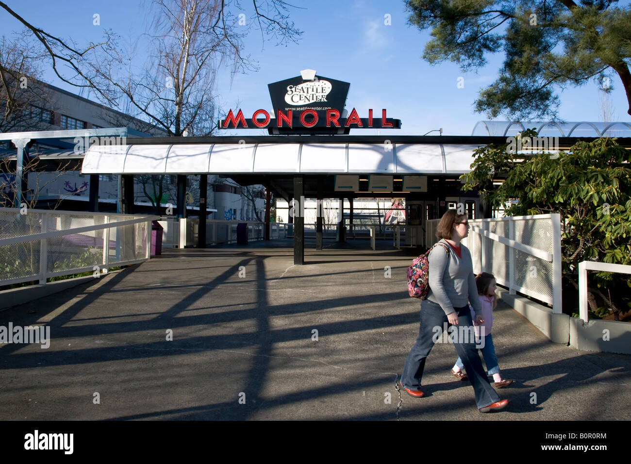 Monorail Station, Seattle Center, Seattle Washington State USA Stock ...
