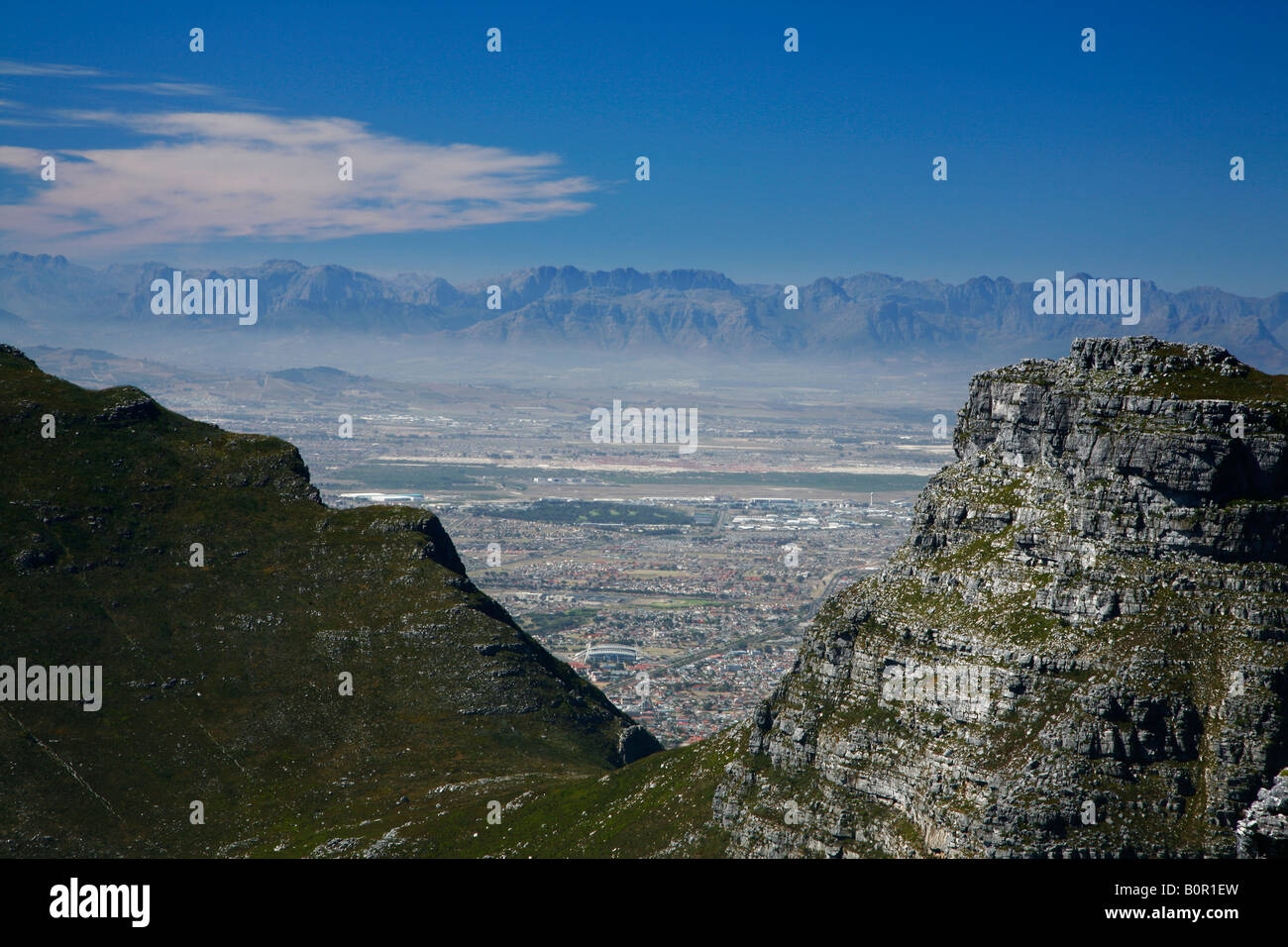 A view from Table Mountain Stock Photo - Alamy