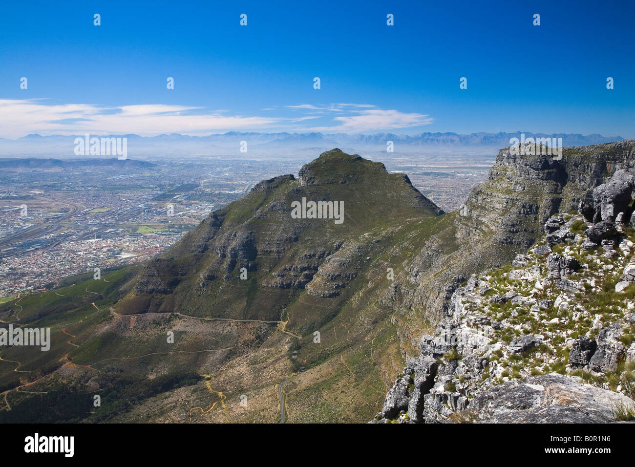 A view from Table Mountain Stock Photo - Alamy