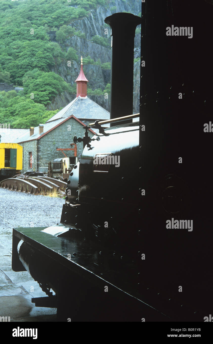 Steam Train, Llanberis Slate Museum. North Wales Stock Photo - Alamy