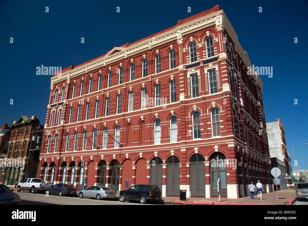 Victorian era building in the Strand District of downtown Galveston ...