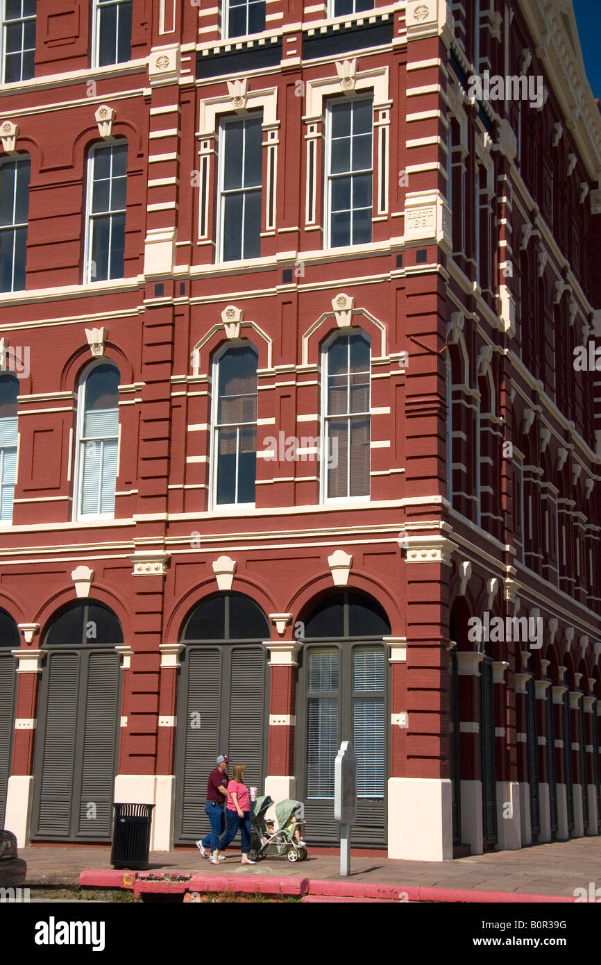 Victorian era building in the Strand District of downtown Galveston ...