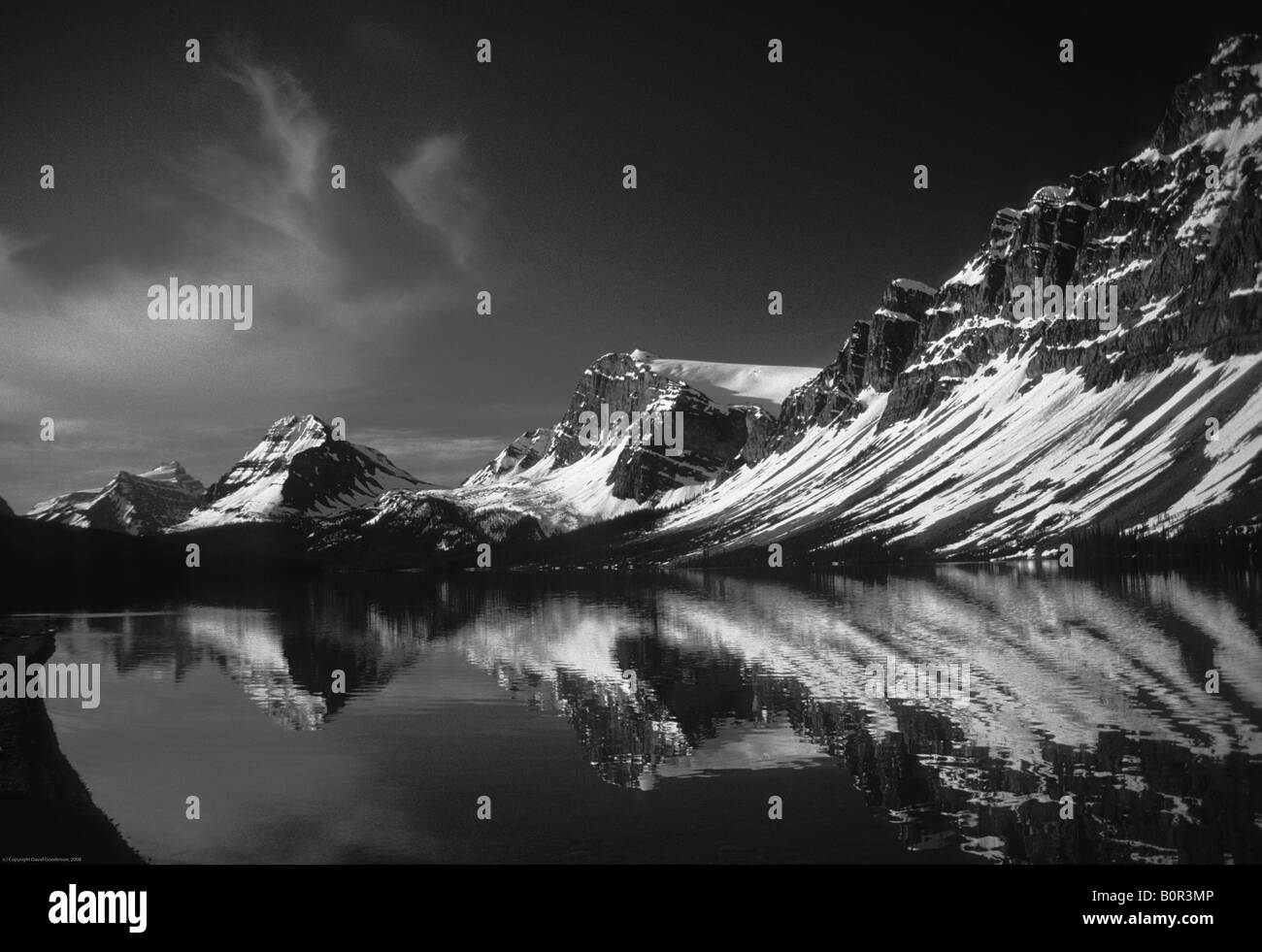 Bow lake canada Black and White Stock Photos & Images - Alamy