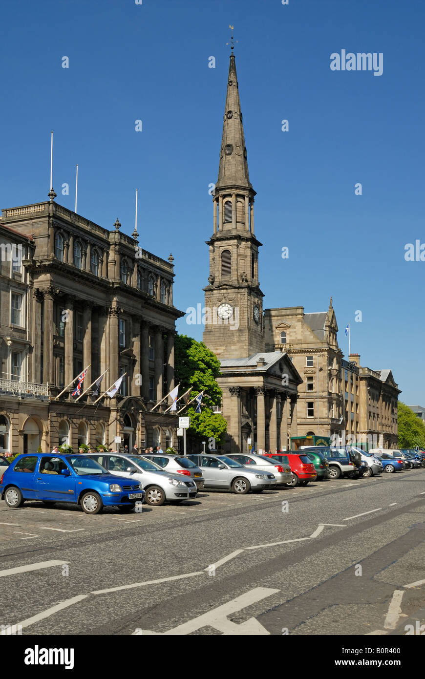 George Street, New Town, Edinburgh showing St Andrew's & St George's ...