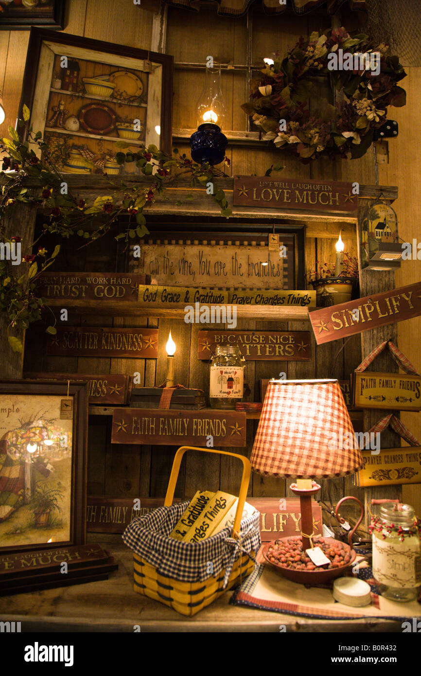 Southern-style living - Inside a trading post in Tennessee Stock Photo ...