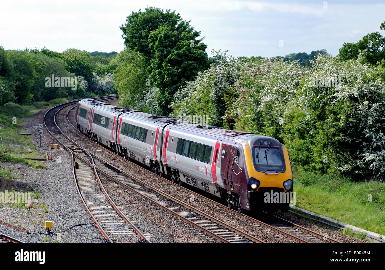 Arriva Cross Country Voyager train, UK Stock Photo - Alamy