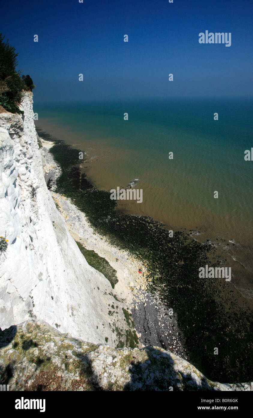 View looking down from the Clifftop on the Saxon Shore Way between ...