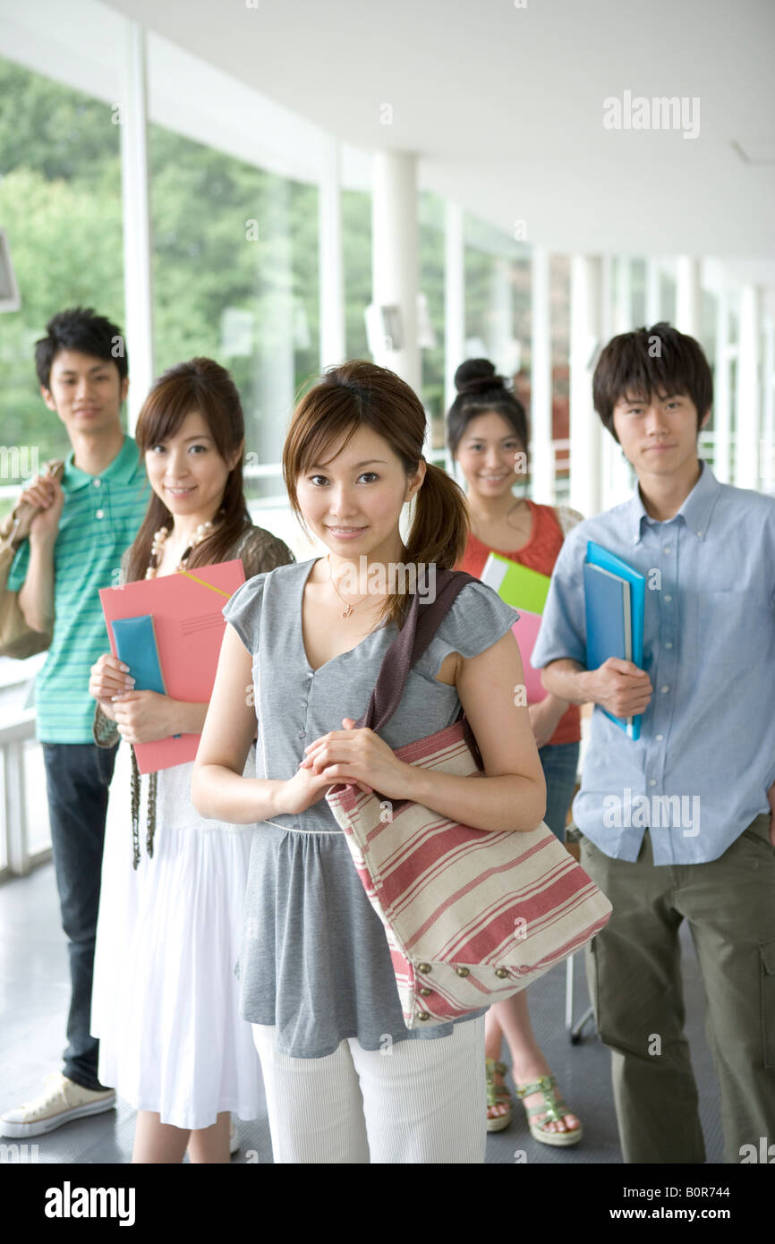 Group portrait of students Stock Photo - Alamy