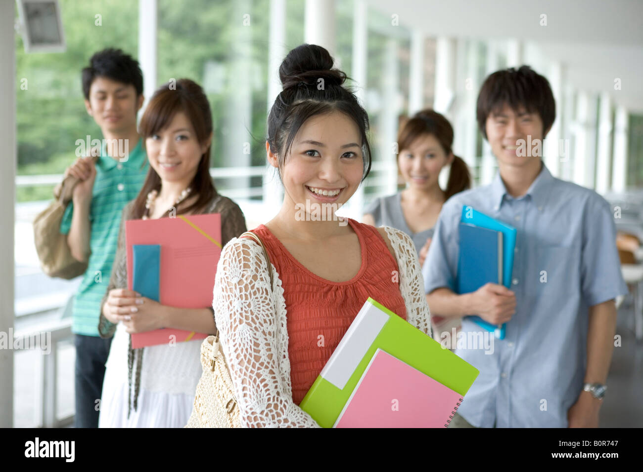 Group portrait of students Stock Photo - Alamy