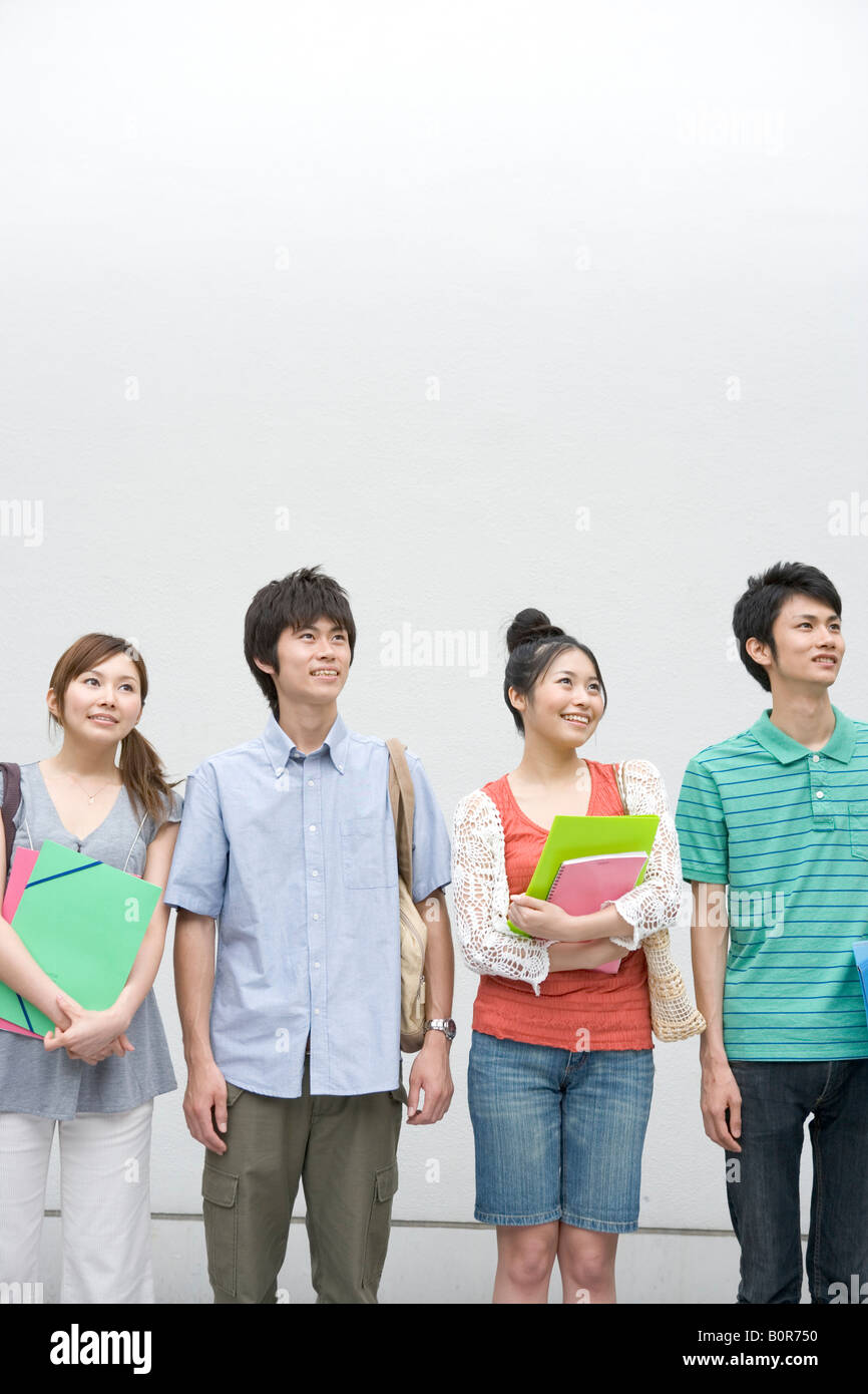 Group of students side by side Stock Photo - Alamy