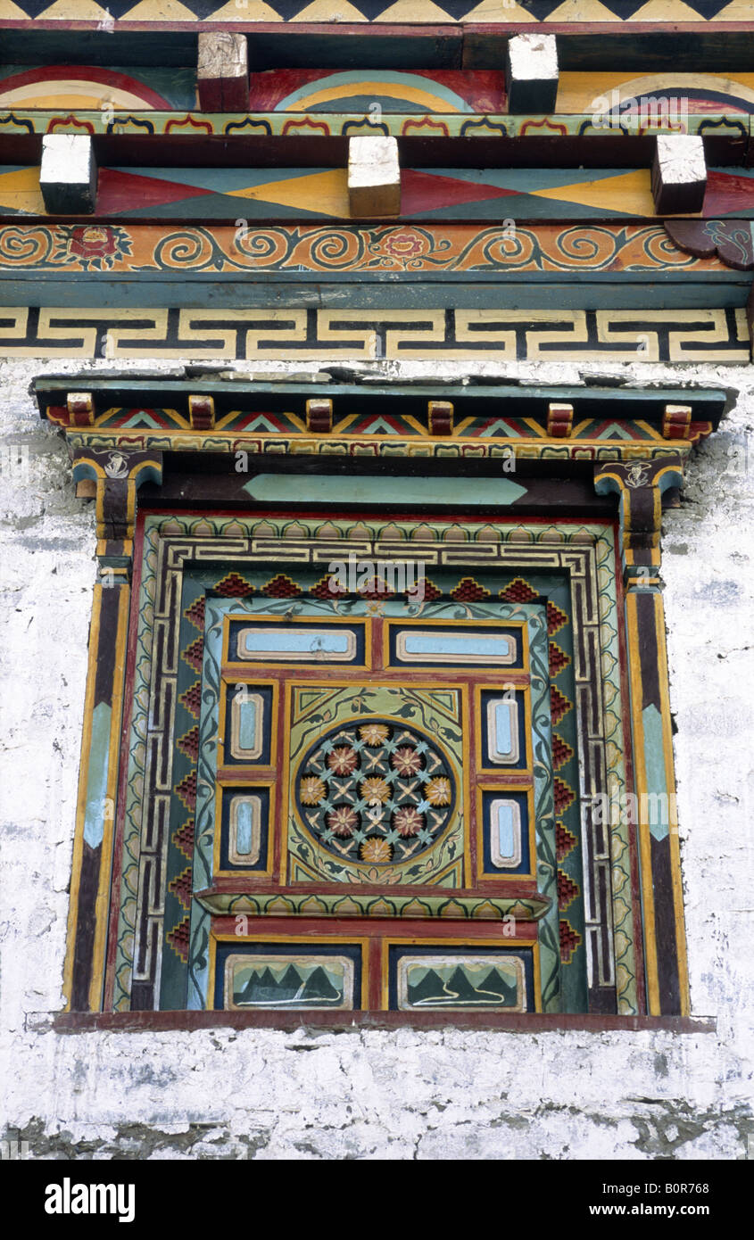 Tibetan house window tibet hi-res stock photography and images - Alamy