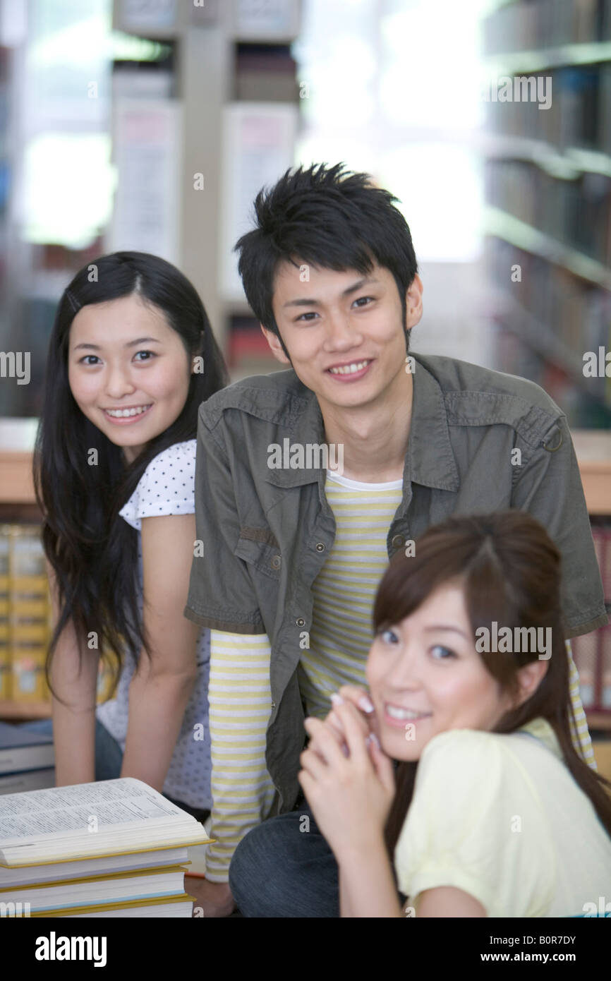 Portrait of studying young people Stock Photo - Alamy