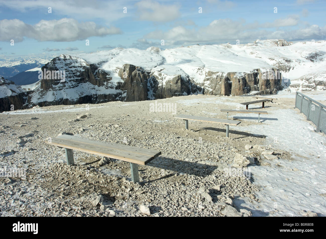 Bench winter alps hi-res stock photography and images - Alamy