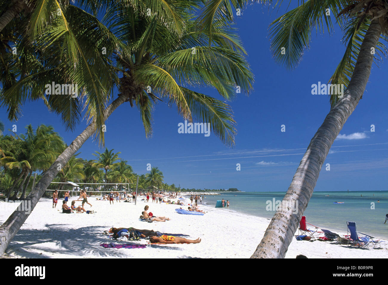 Smathers Beach, Key West, The Keys, Florida, USA Stock Photo - Alamy