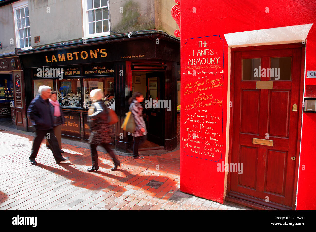 Shops Passageway the Lanes Shopping Arcades Brighton town Sussex ...