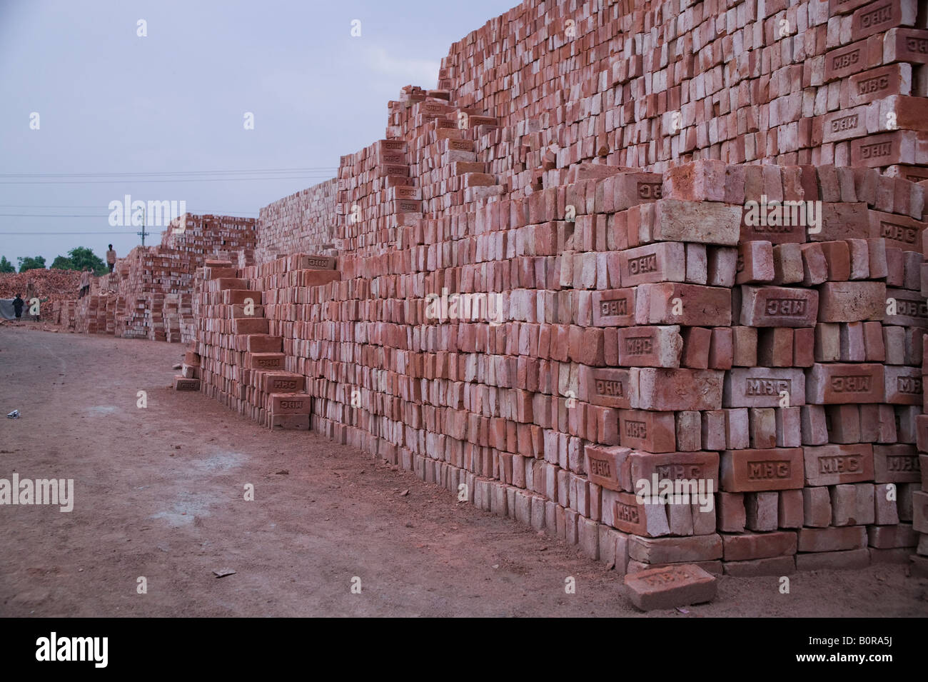 Bricks ready for sale at a brickfield in Bangladesh Stock Photo - Alamy