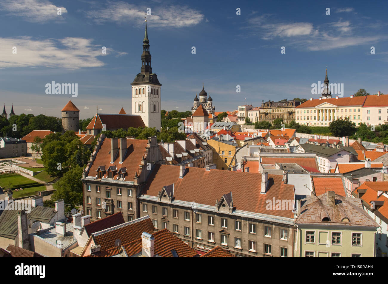 Tallinn Cityscape, View from the Old Town Hall Tower Stock Photo - Alamy