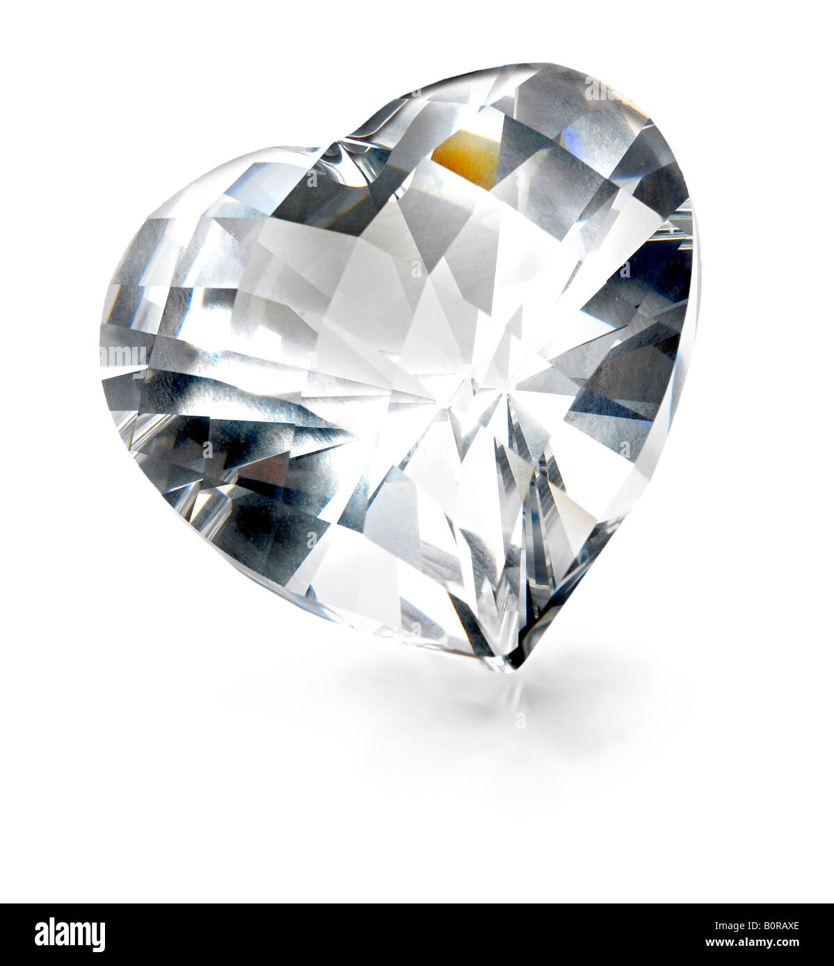 crystal heart facets twinkle diamond crystal Stock Photo - Alamy