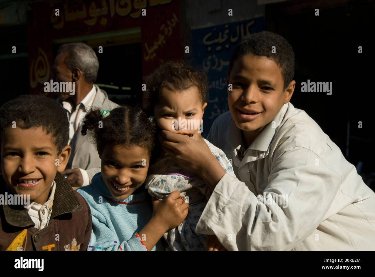 Children in Egypt Luxor Stock Photo - Alamy