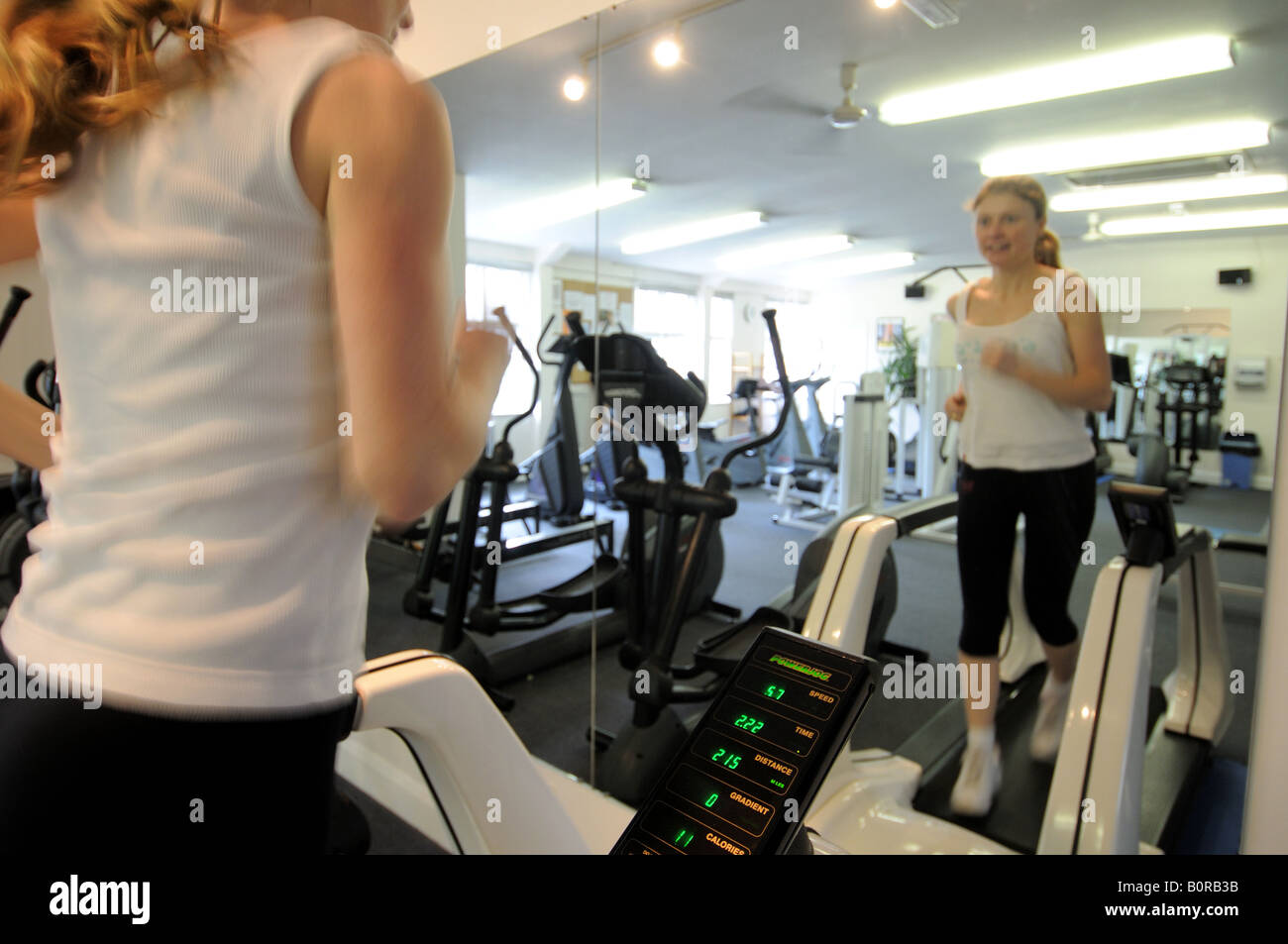 woman running in the gym,workout Stock Photo - Alamy