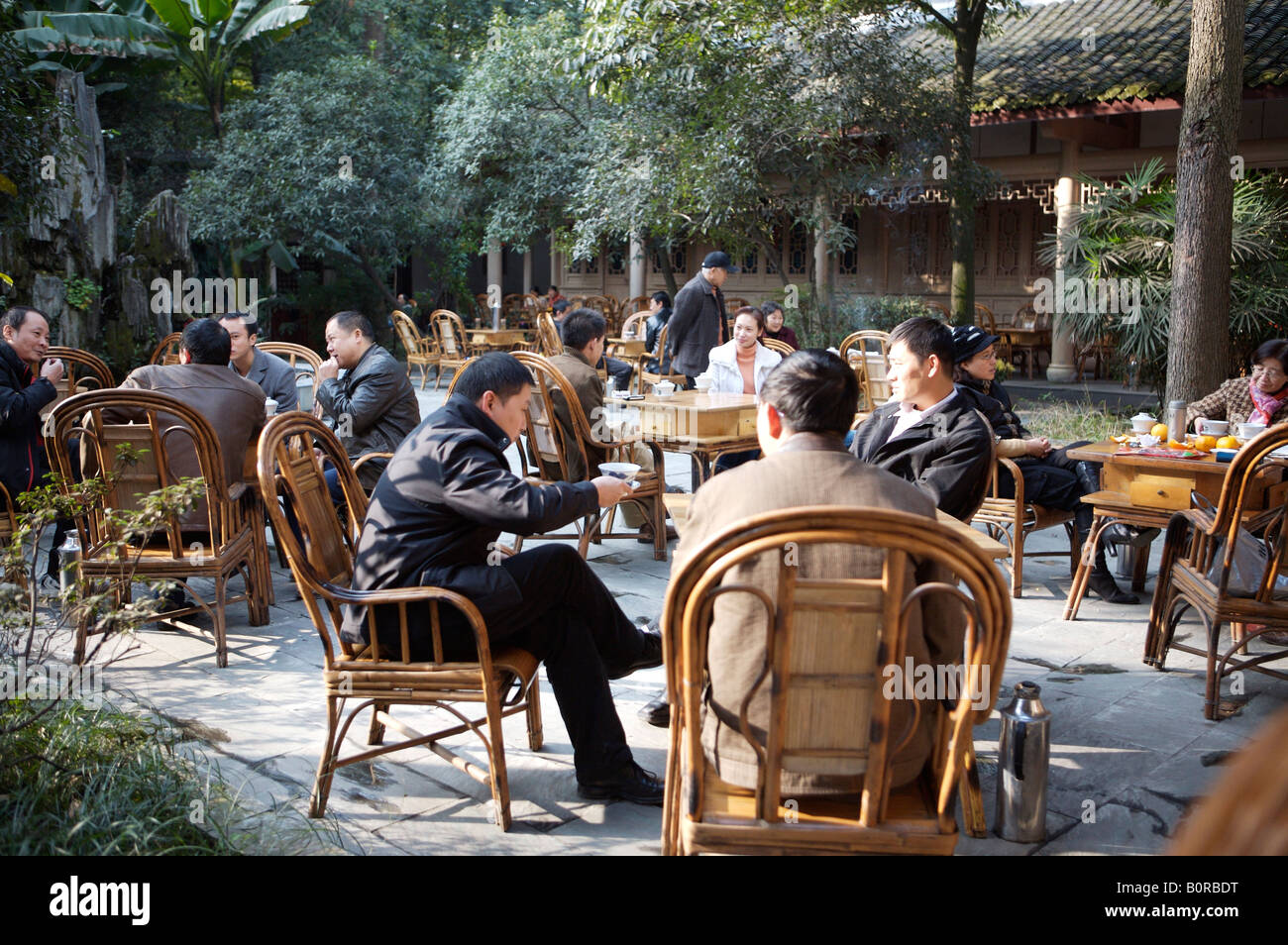 Chengdu tea house Stock Photo - Alamy
