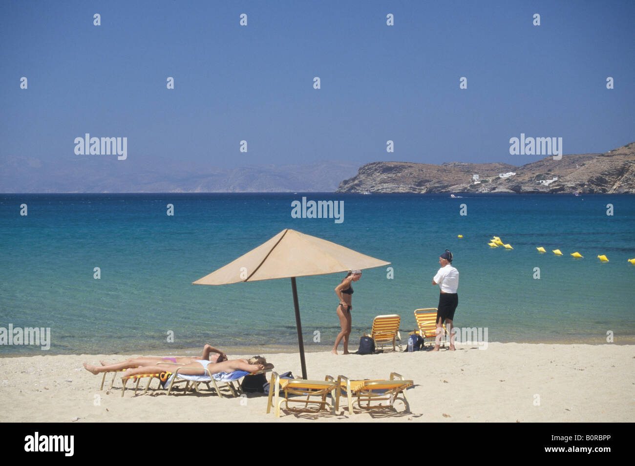 Milopotas Beach, Ios Island, Cyclades, Greece Stock Photo - Alamy