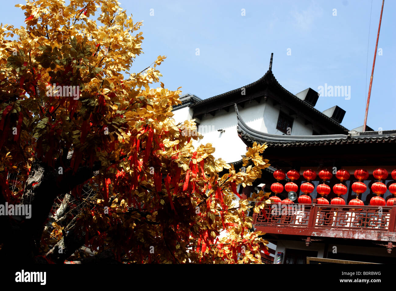 Chinese New Year wishing tree Stock Photo - Alamy
