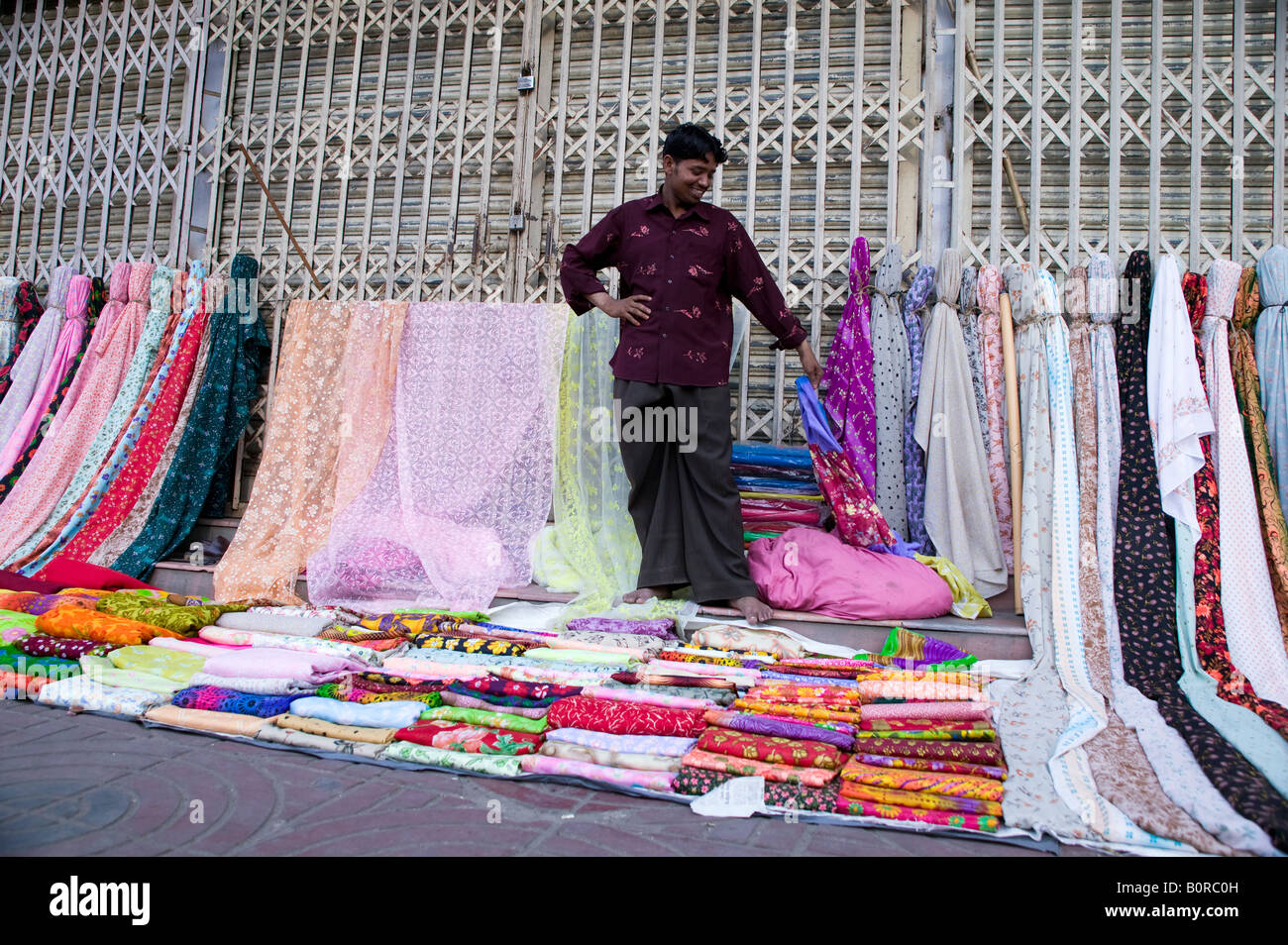 Cloth vendor in Old Dhaka Bangladesh Stock Photo - Alamy
