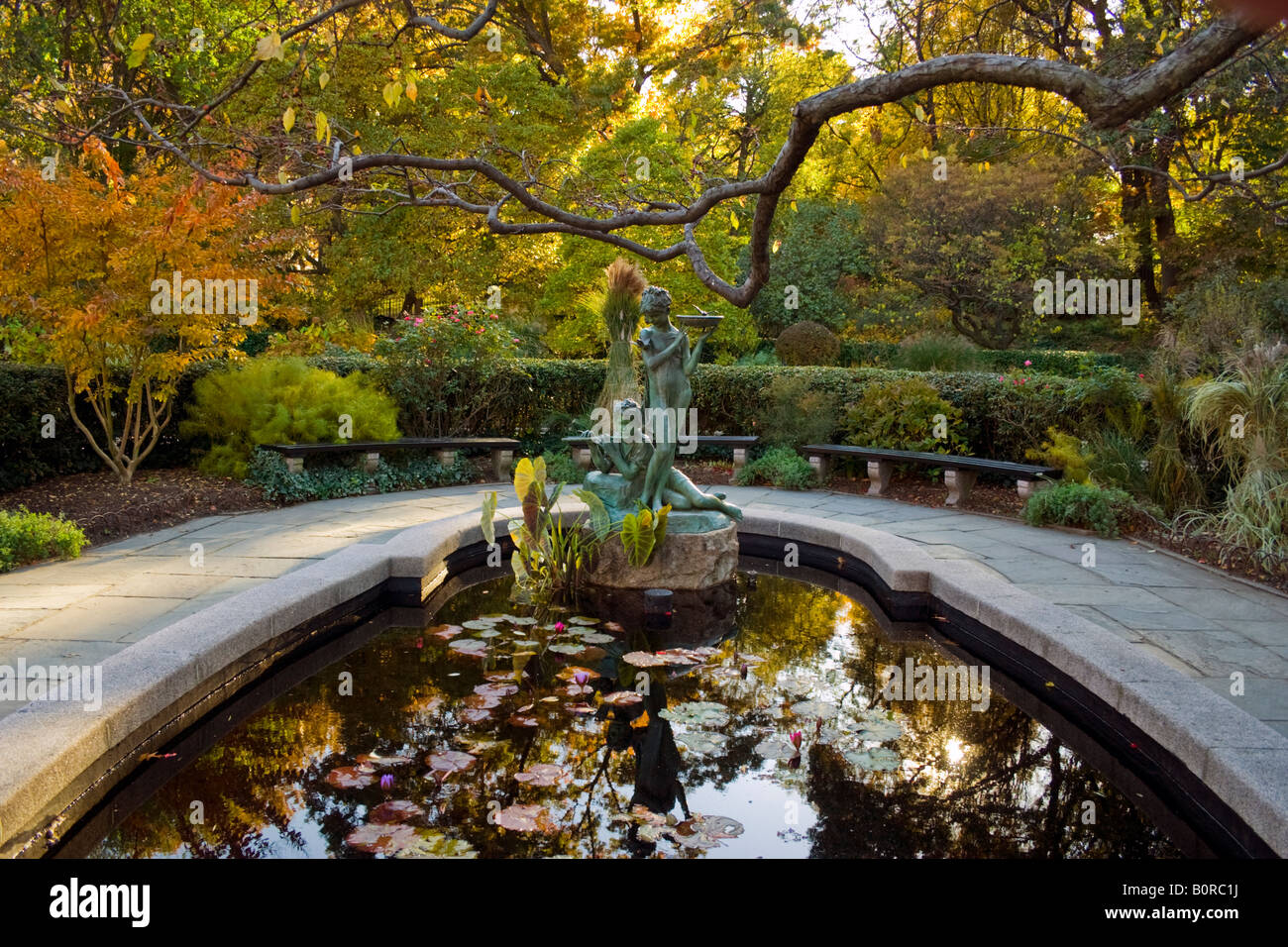 The Conservatory Gardens in Central Park New York City Stock Photo - Alamy