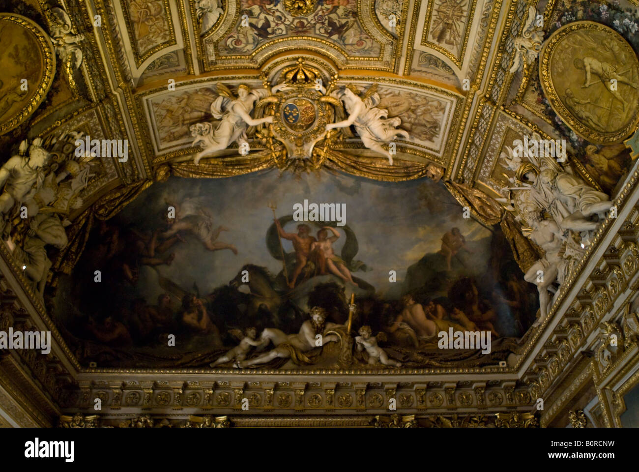 The Triumph of Neptune by Charles le Brun in the Galerie d Apollon ...