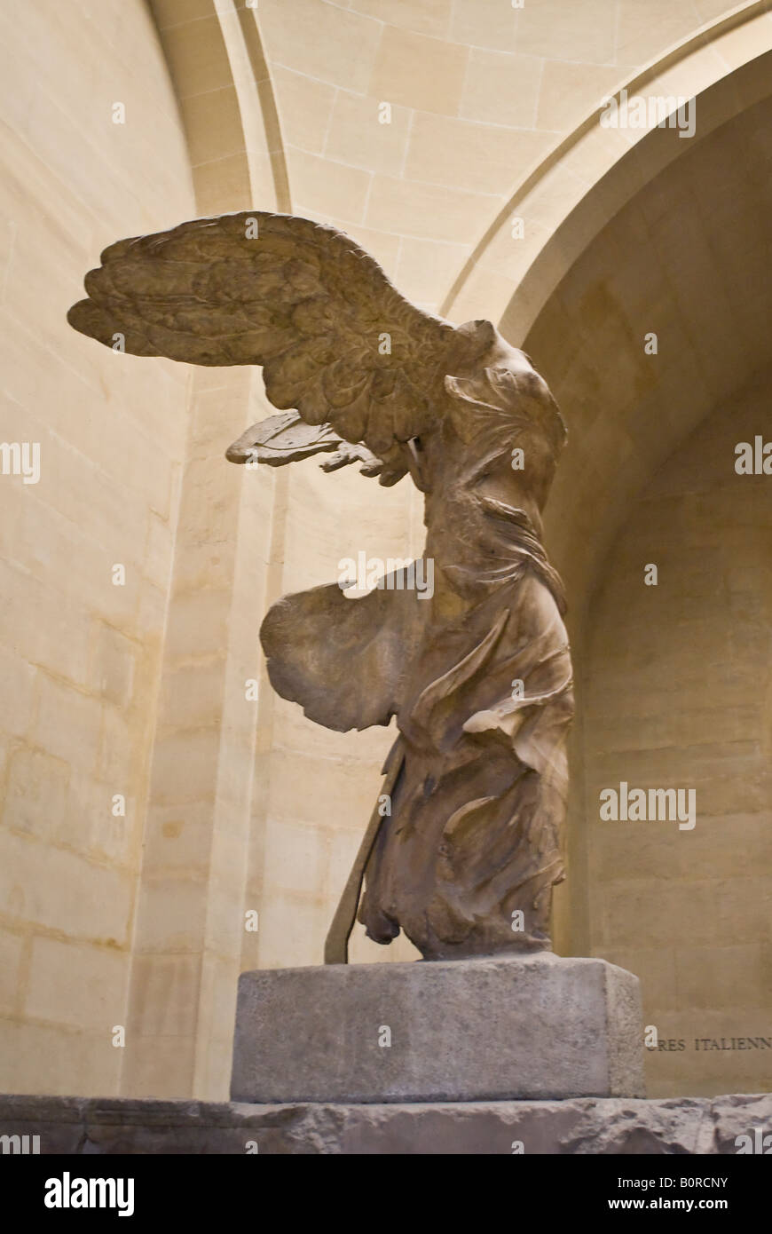 Winged Victory of Samothrace from the Hellenistic period in the Louvre ...