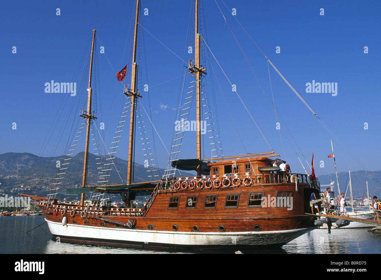 Harbour of Alanya, Turkish Riviera, Turkey Stock Photo - Alamy