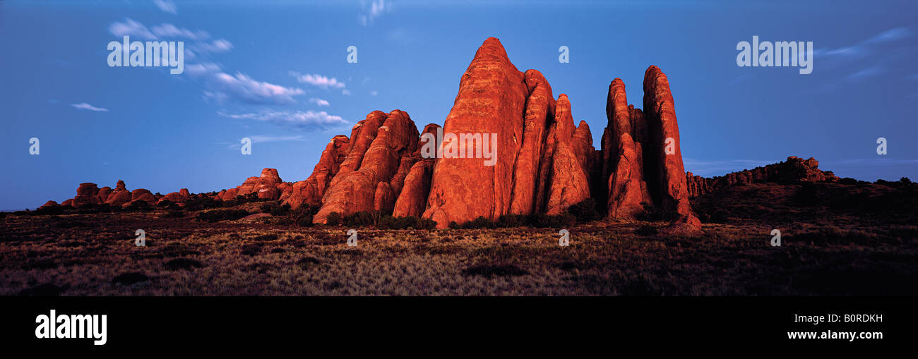 arches national park red rocks panorama panoramic Stock Photo - Alamy