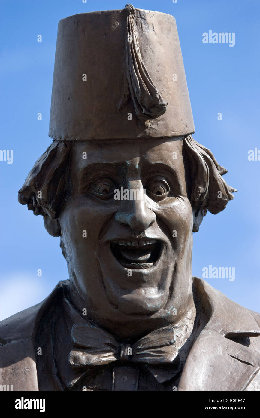 Tommy Cooper Statue Caerphilly South Wales Stock Photo - Alamy