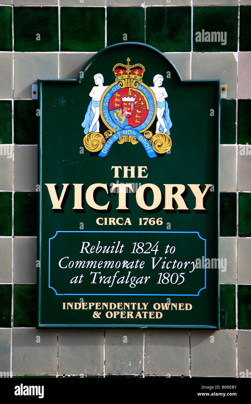 The Victory Pub sign Lanes Shopping Arcades Brighton town Sussex ...