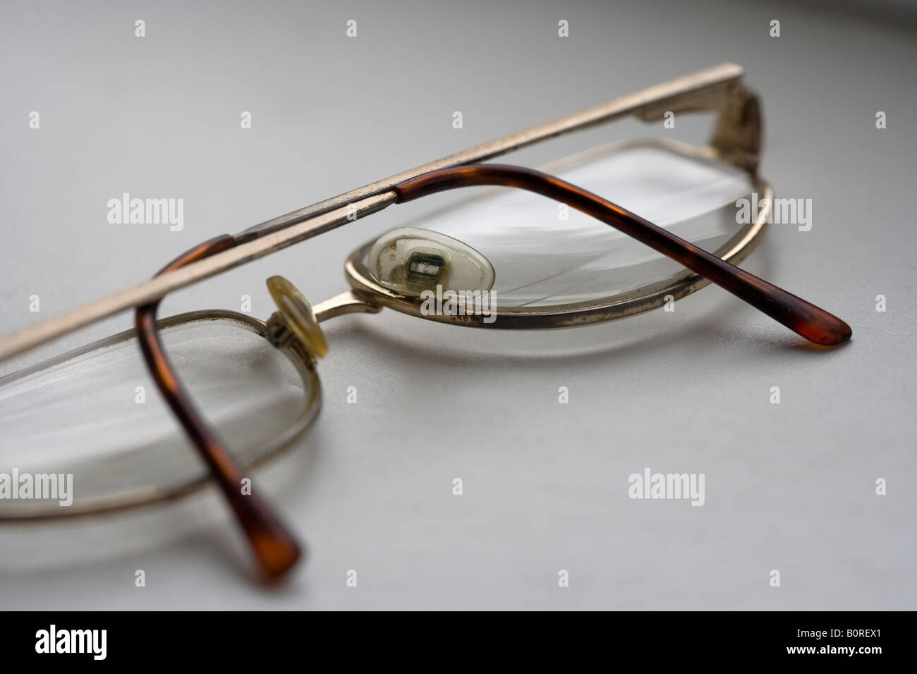 A Pair of Old Eye Glasses Stock Photo - Alamy