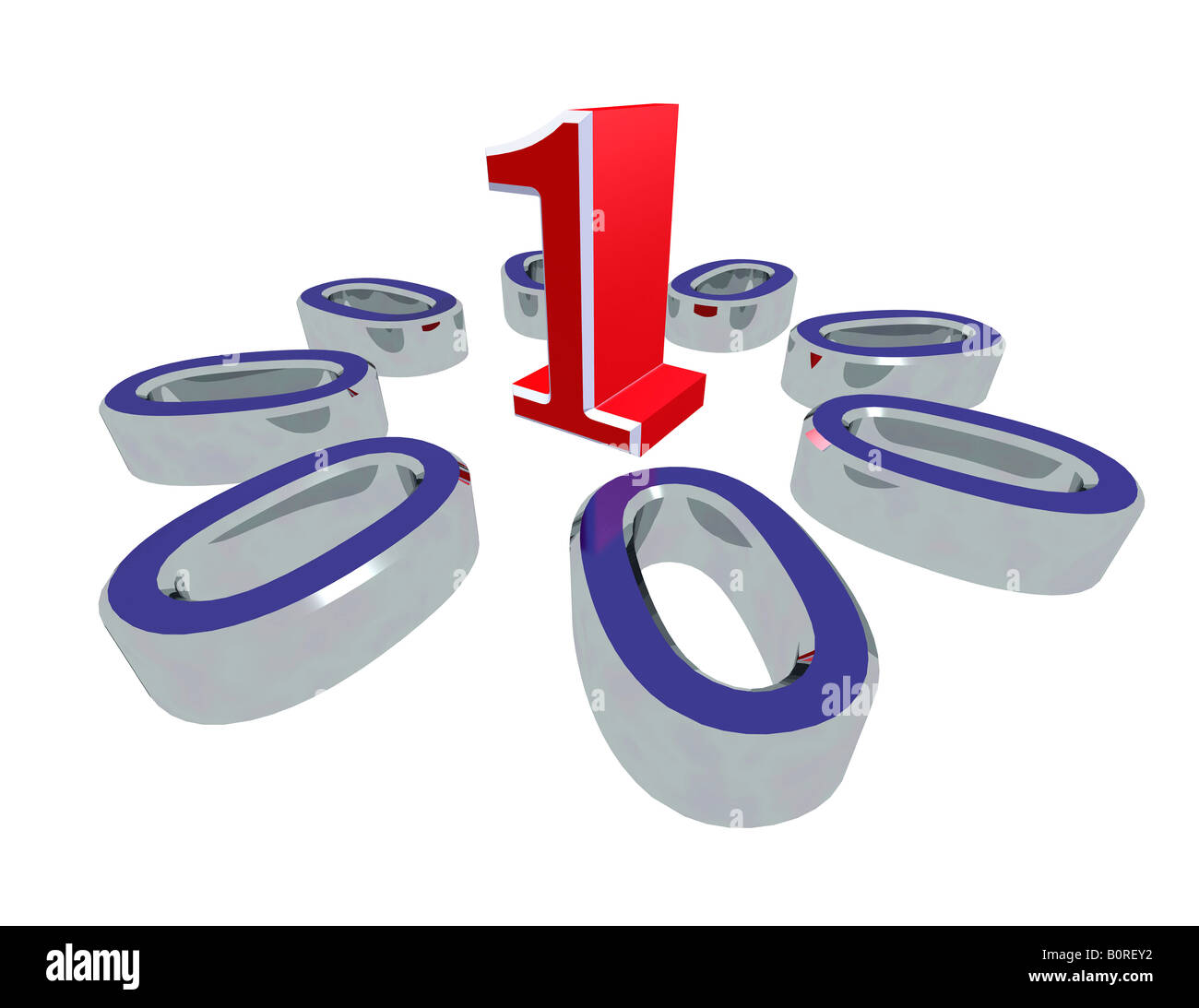 The leader A composition from figures 0 and 1 on a theme of leadership ...